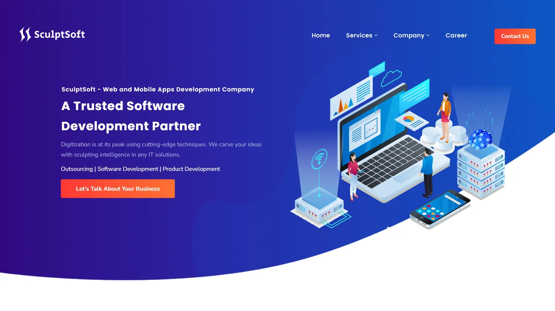 IT Outsourcing & Software Development Company In India & USA - SculptSoft