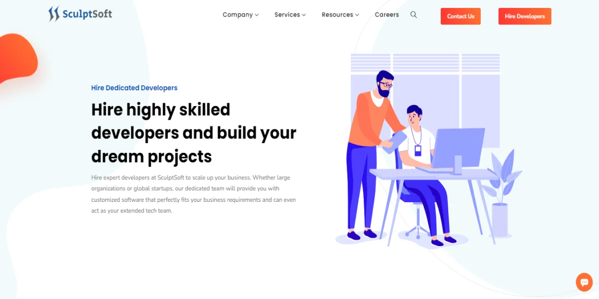 Hire Dedicated Developers for Your Project from SculptSoft