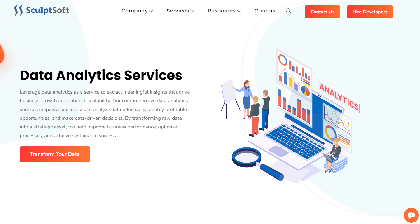 Data Analytics Services and Solutions | SculptSoft